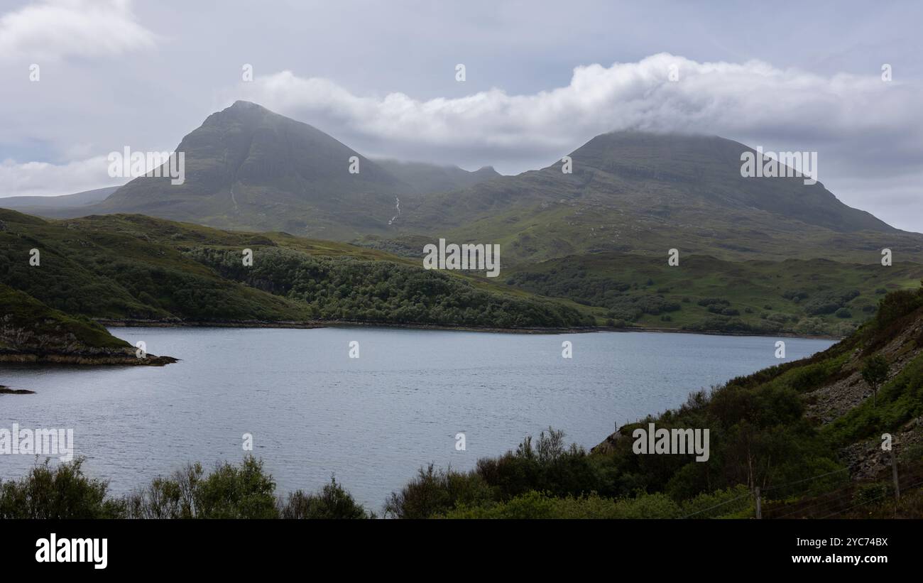 The beautiful nature in Scotland with the Lochs, mountains, rolling ...