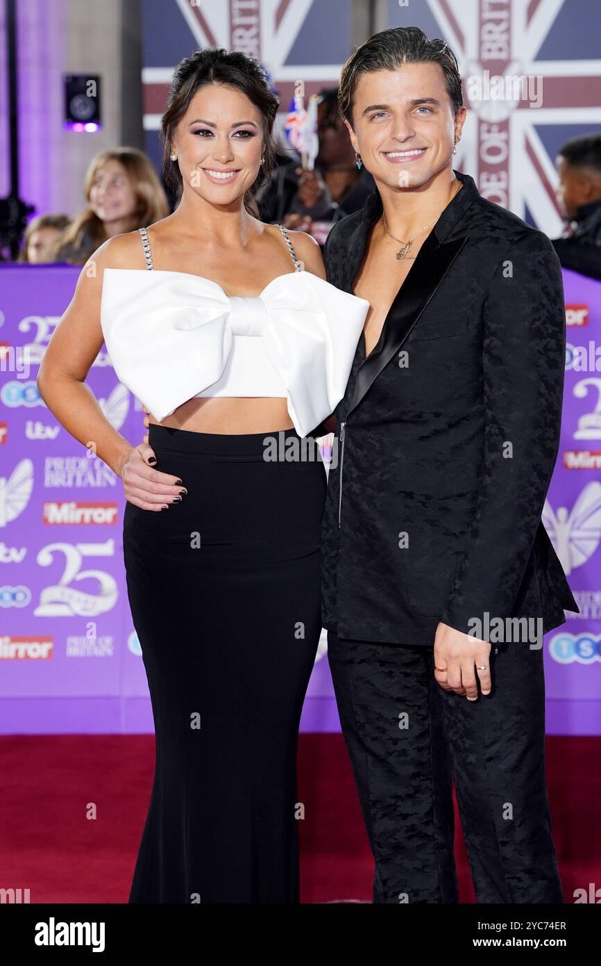 Sam Quek (left) and Nikita Kuzmin attend the Pride of Britain Awards at ...