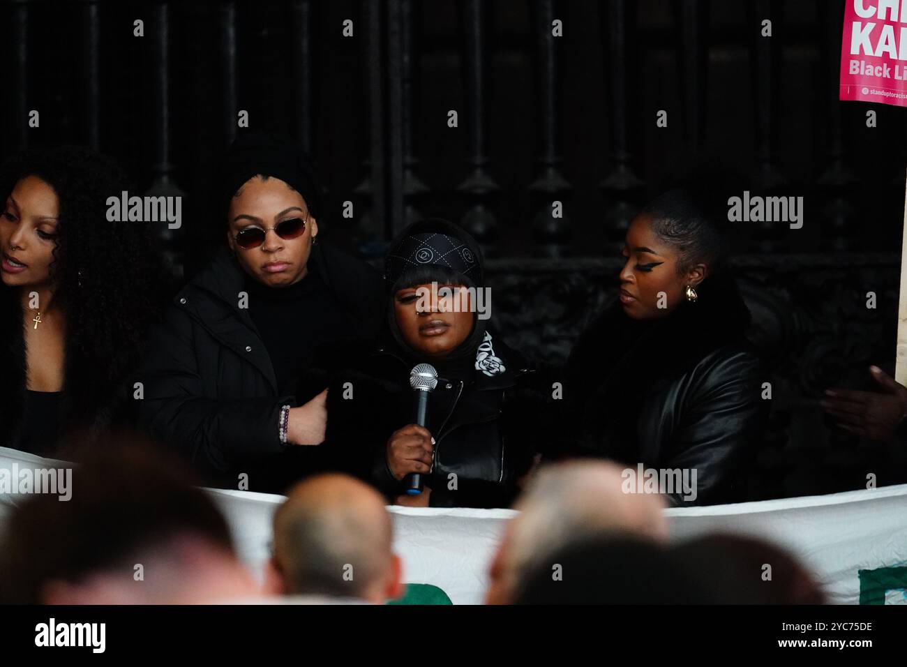 Temi Mawale (left), Kayza Rose (second left) and Sheeda Queen (second ...