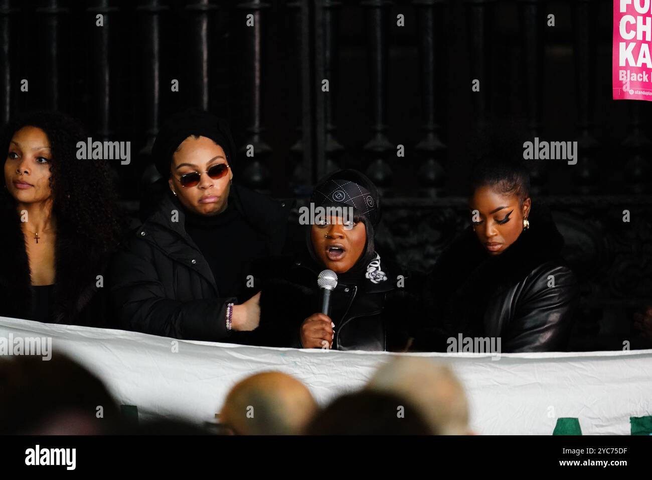 Temi Mawale (left), Kayza Rose (second left) and Sheeda Queen (second ...