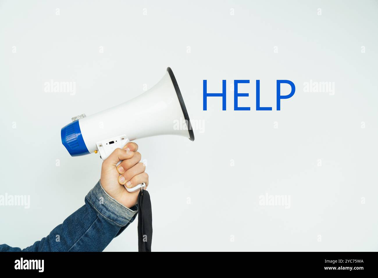 Megaphone service icon flat hi-res stock photography and images - Alamy