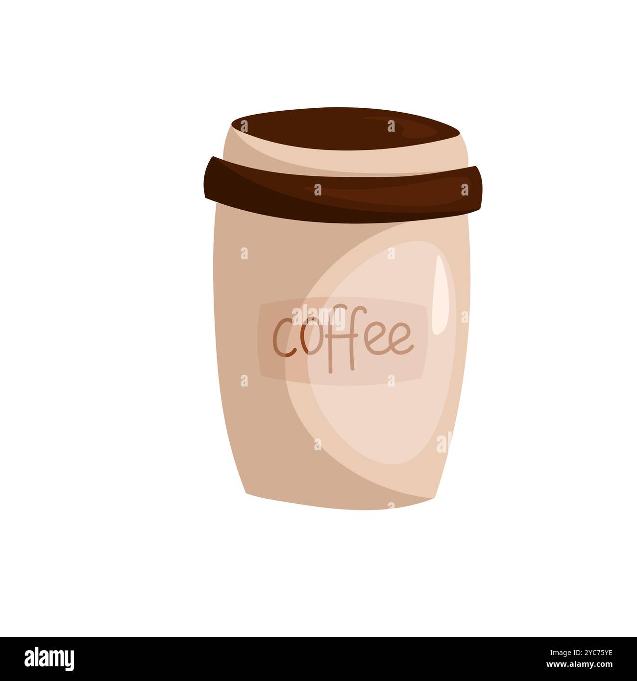 Plastic coffee cup tasty Stock Vector Images - Alamy