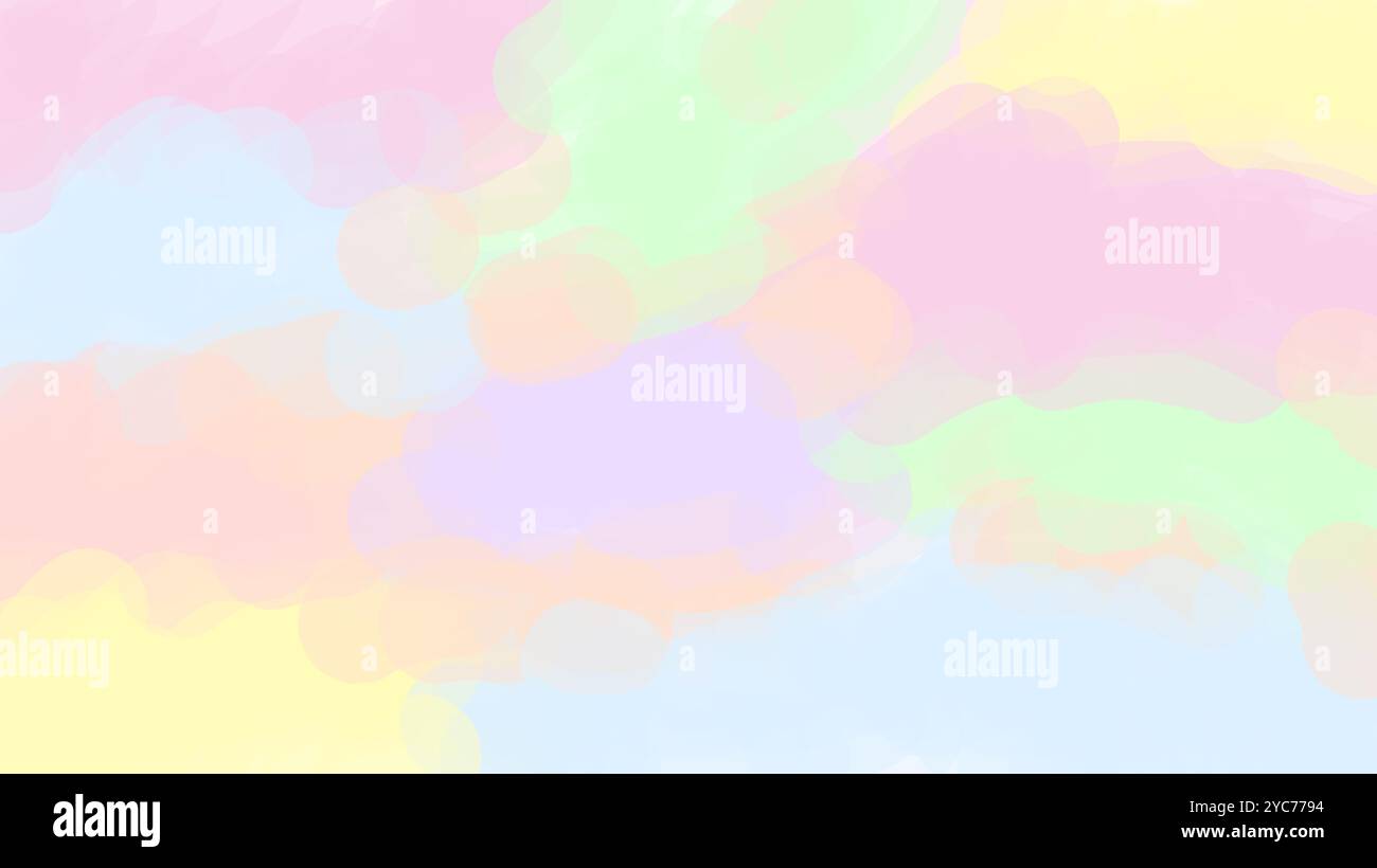 Pastel colored cloudy sky landscape. Tranquil air sunny weather holiday ...
