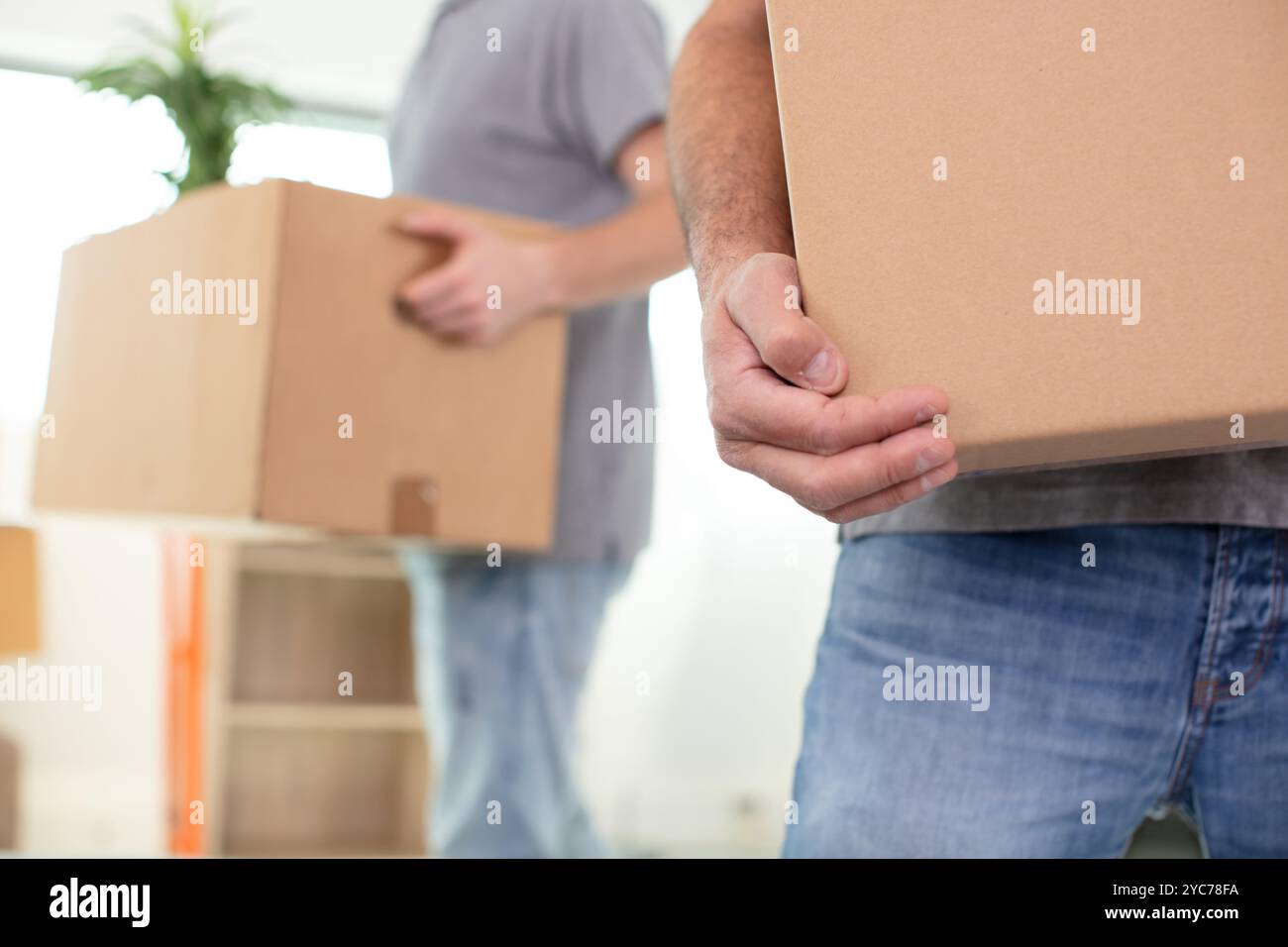 Couple big cardboard boxes hi-res stock photography and images - Alamy