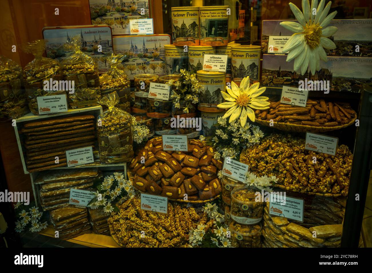 Window display of an Aachener Printen store selling a type of German ...