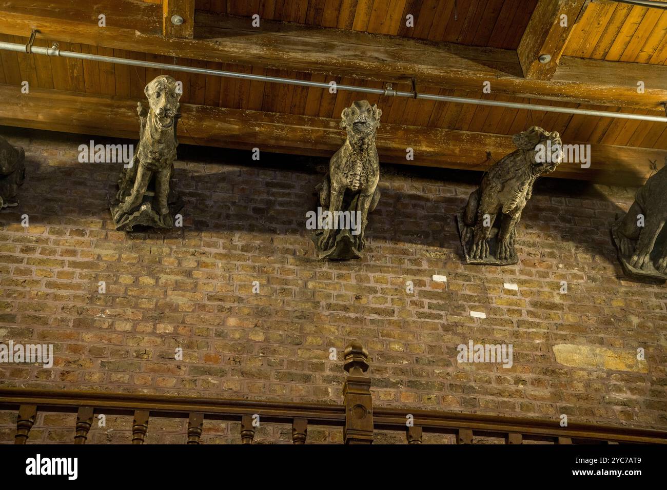 Gargoyles in the Aachen Cathedral (UNESCO’s World Heritage Site), which is the final resting ...