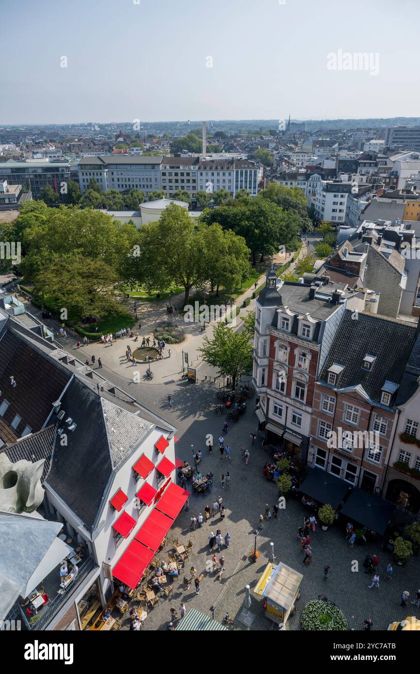 View from the roof of the Aachen Cathedral (UNESCO’s World Heritage ...