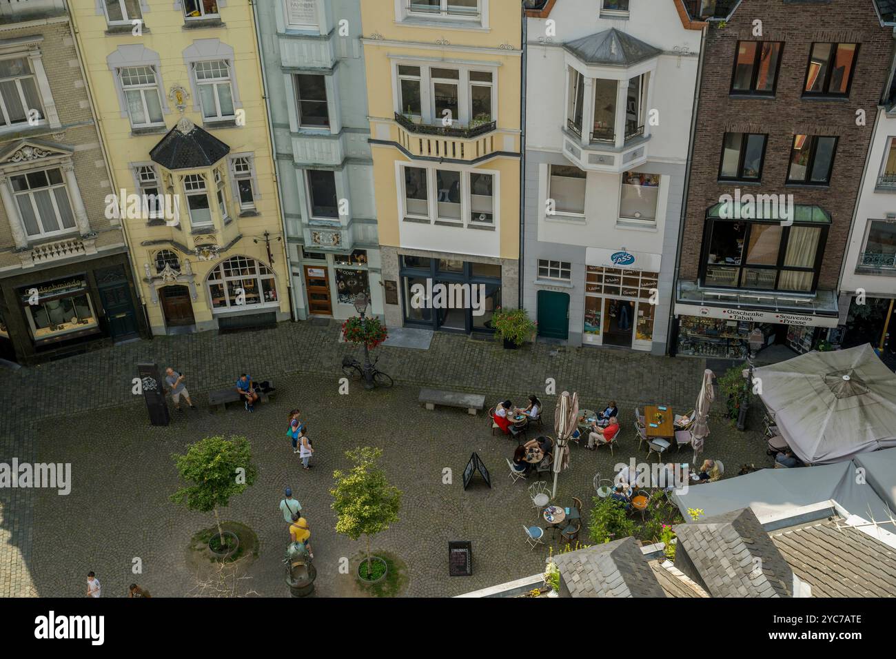 View from the roof of the Aachen Cathedral (UNESCO’s World Heritage Site), which is the final ...