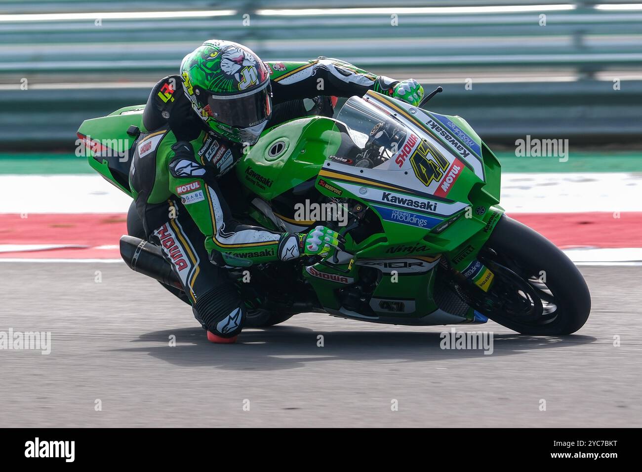 (47) Axel Bassani from Italy of Kawasaki Racing Team WorldSBY, rides ...
