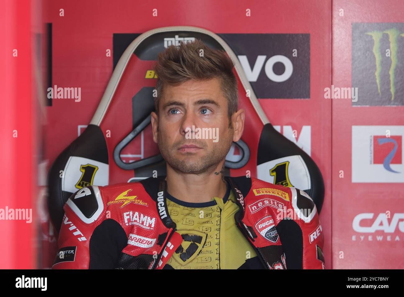 (1) Alvaro Bautista from Spain of Aruba.it Ducati Team, rides Ducati ...