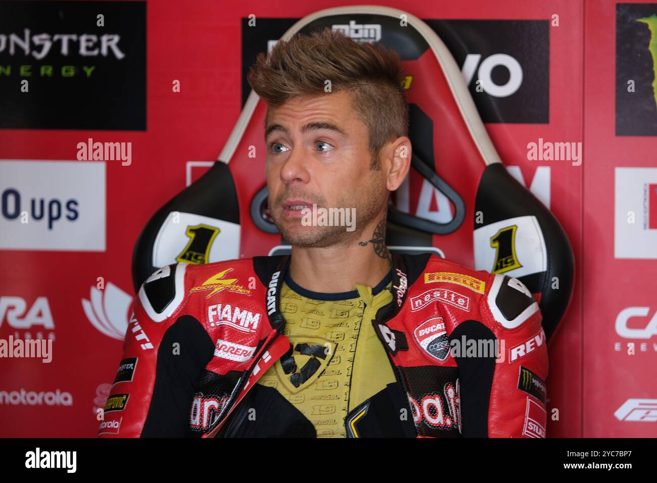 (1) Alvaro Bautista from Spain of Aruba.it Ducati Team, rides Ducati ...