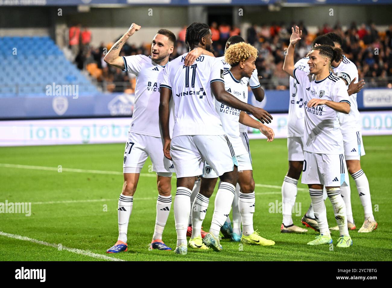 10 Ilan KEBBAL (pfc) - 27 Jules GAUDIN (pfc) during the Ligue 2 BKT ...
