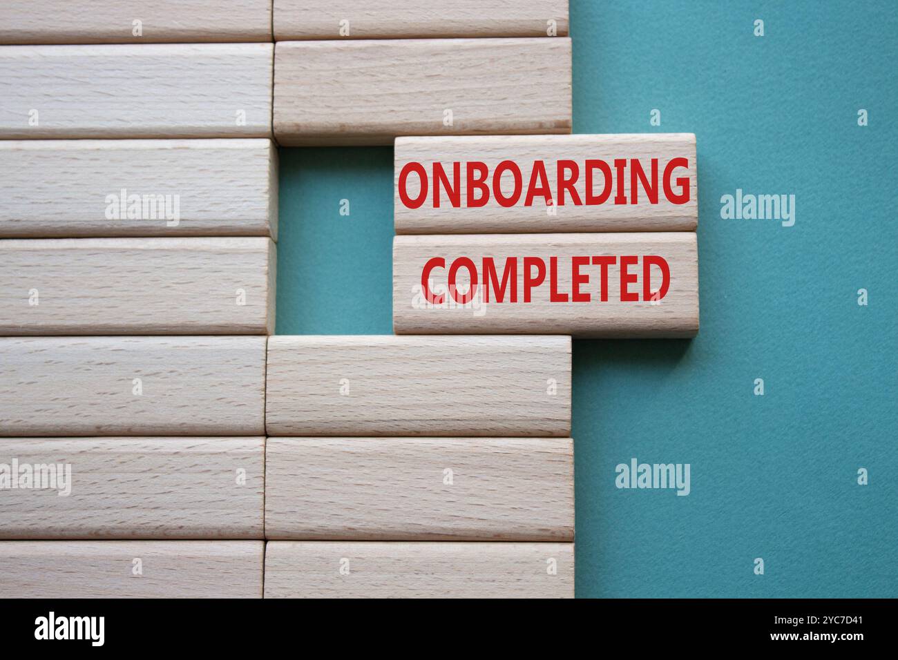Onboarding Completed symbol. Concept word Onboarding Completed on ...