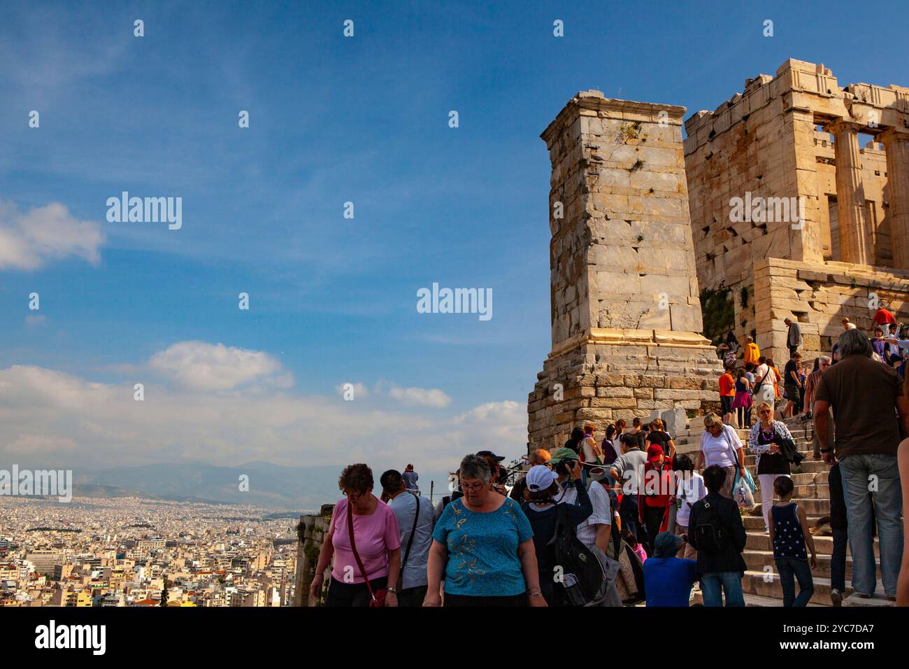 Propylaea , Acropolis of Athens. Athens, Greece Stock Photo - Alamy