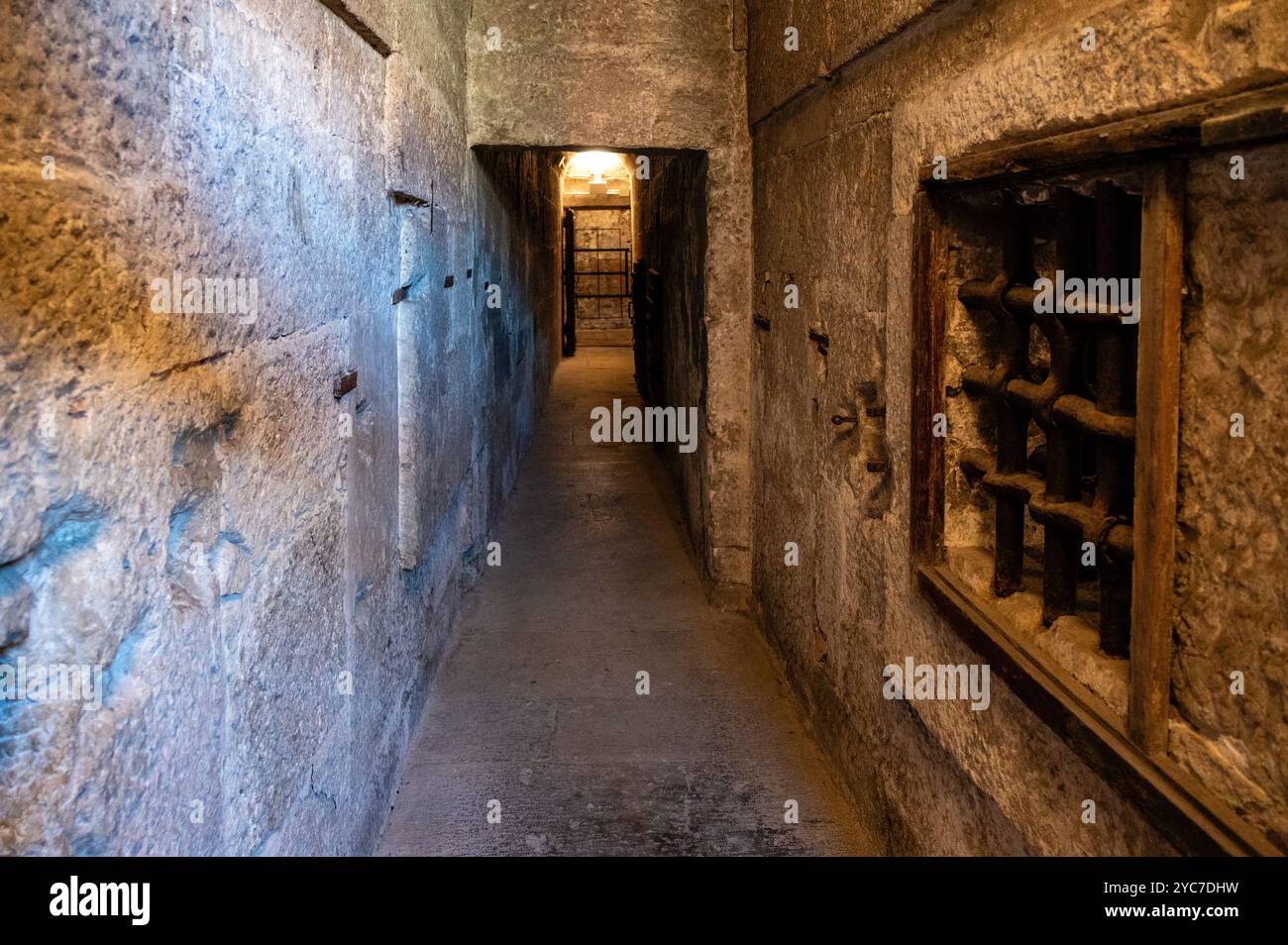Interior of the prisons and cells of the Doge's Palace in Venice Stock ...