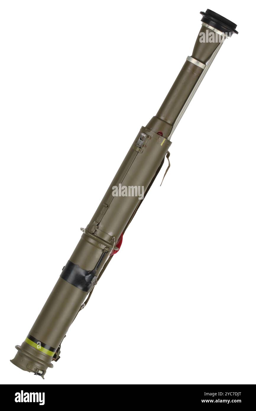anti tank rocket propelled grenade launcher with HEAT warhead isolated ...