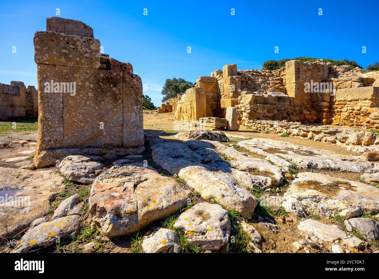 The Necropolys, Motya island, Marsala, Trapani, Sicily, Italy Stock ...