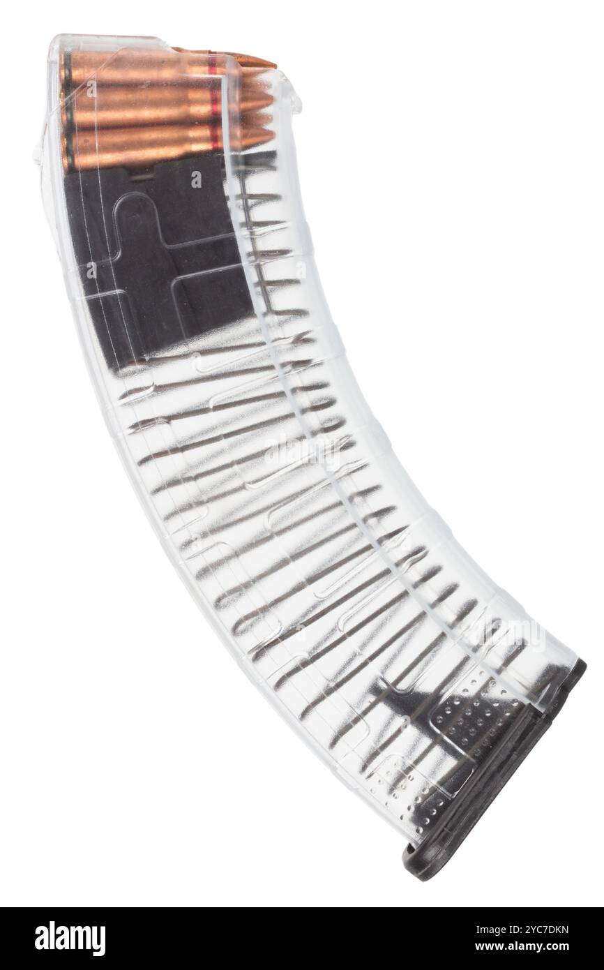 Gun magazine made of transparent plastic for Kalashnikov ak 47 assault ...