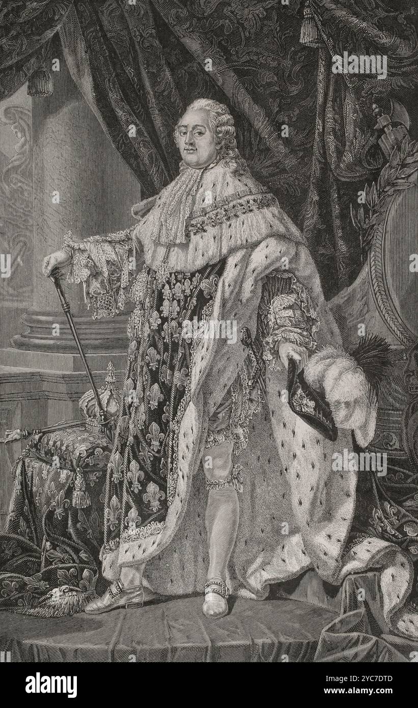 Louis XVI (1754-1793). King of France (1774-1792). He was the last king ...