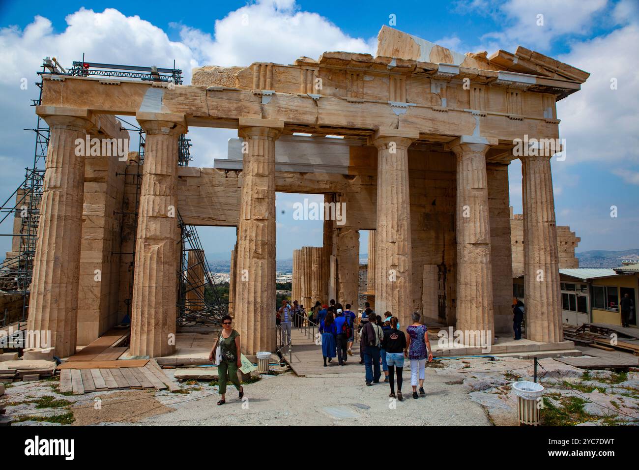 Propylaea , Acropolis of Athens. Athens, Greece Stock Photo - Alamy