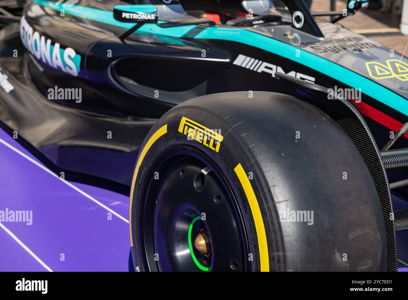 details about Pirelli slick tires on a Formula 1 car for F1 classes ...
