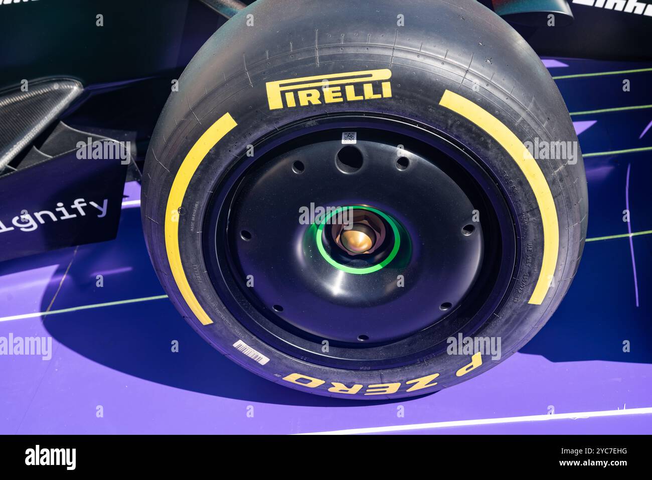 details about Pirelli slick tyres on a Formula 1 single-seater for F1 classes, the type of set ...