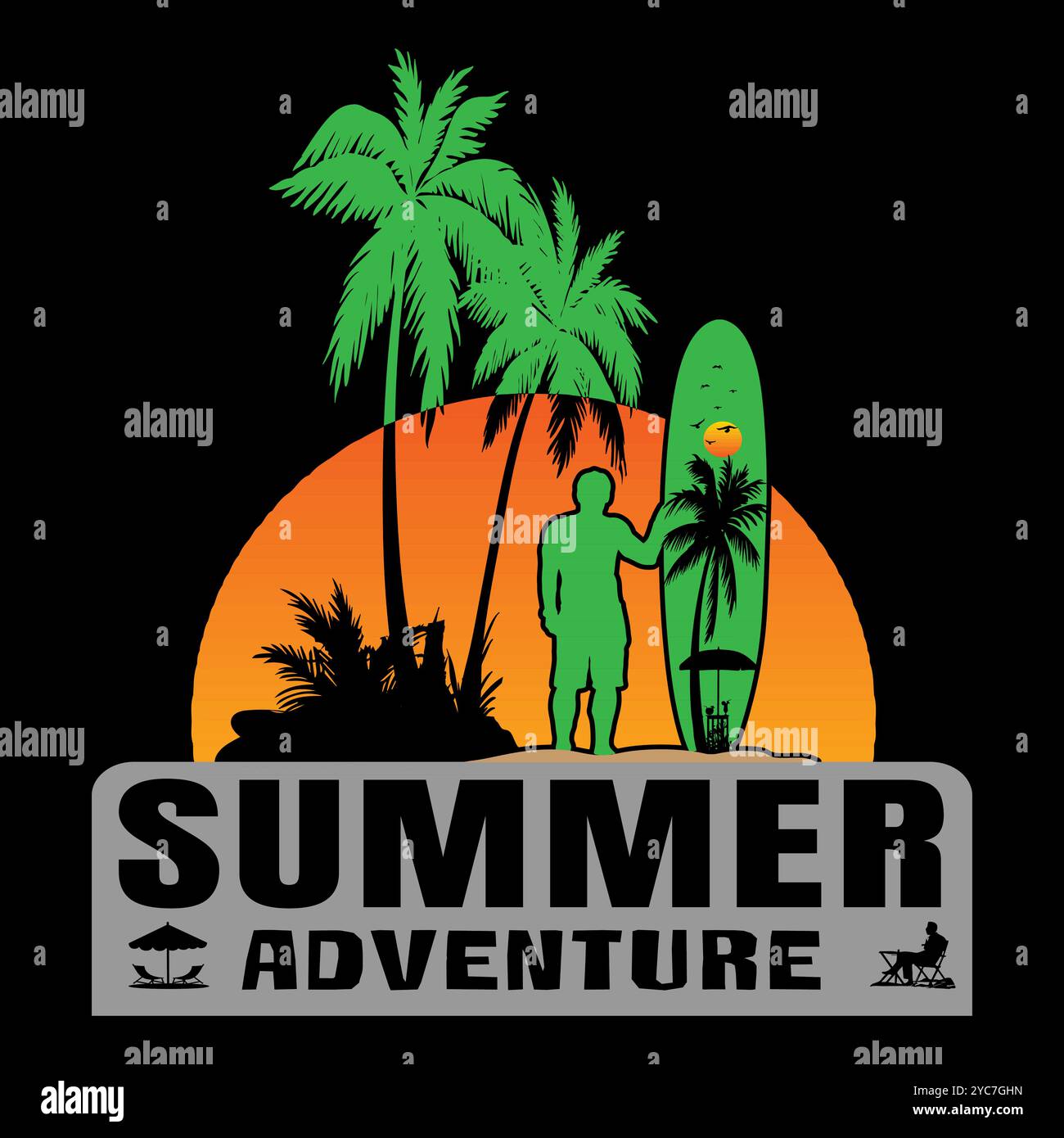 Summer vibes t shirt design hi-res stock photography and images - Alamy