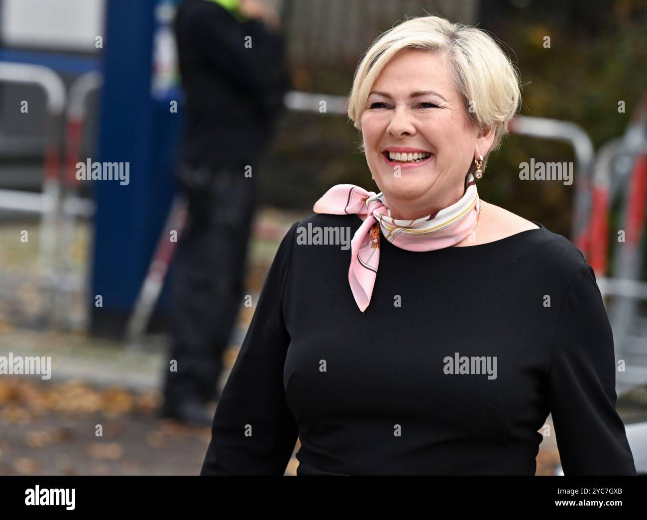 21 October 2024, Berlin: Icelandic President Halla Tomasdottir attends ...