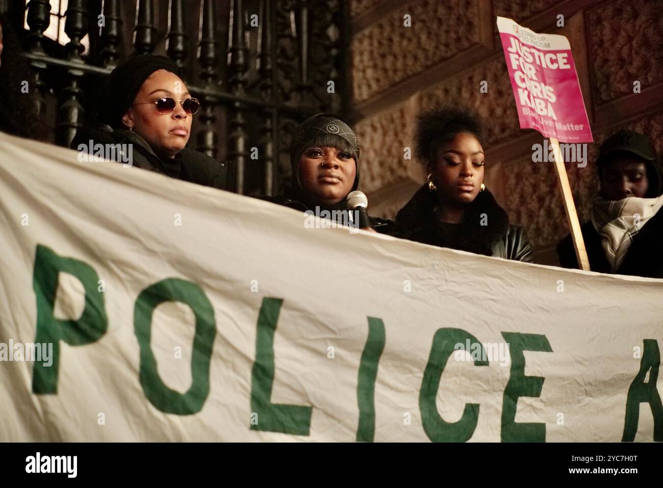 London / UK 21 OCT 2024.Chris Kaba family and supporters gathered ...