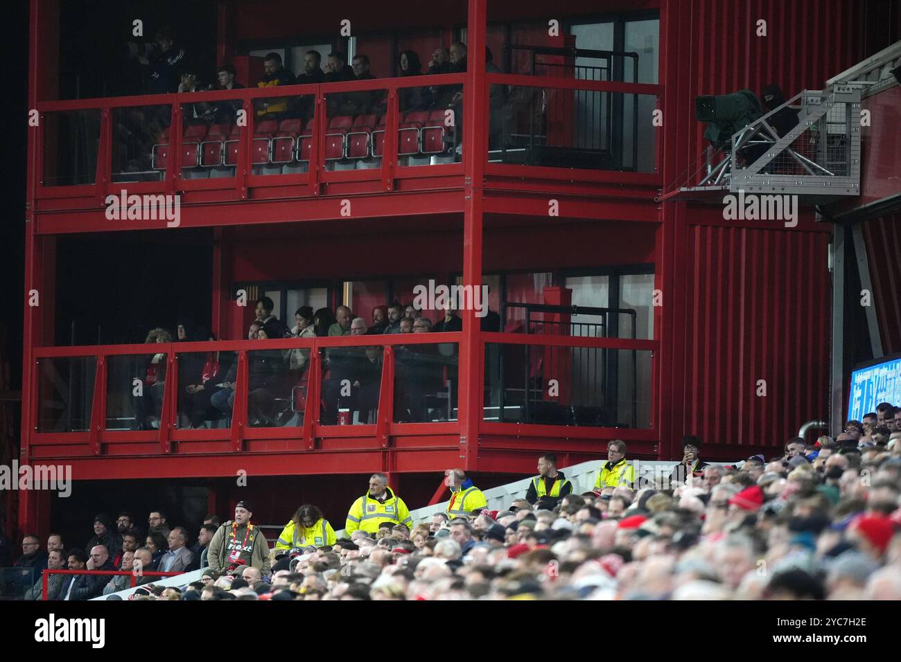 A view of the hospitality boxes during the Premier League match at the ...
