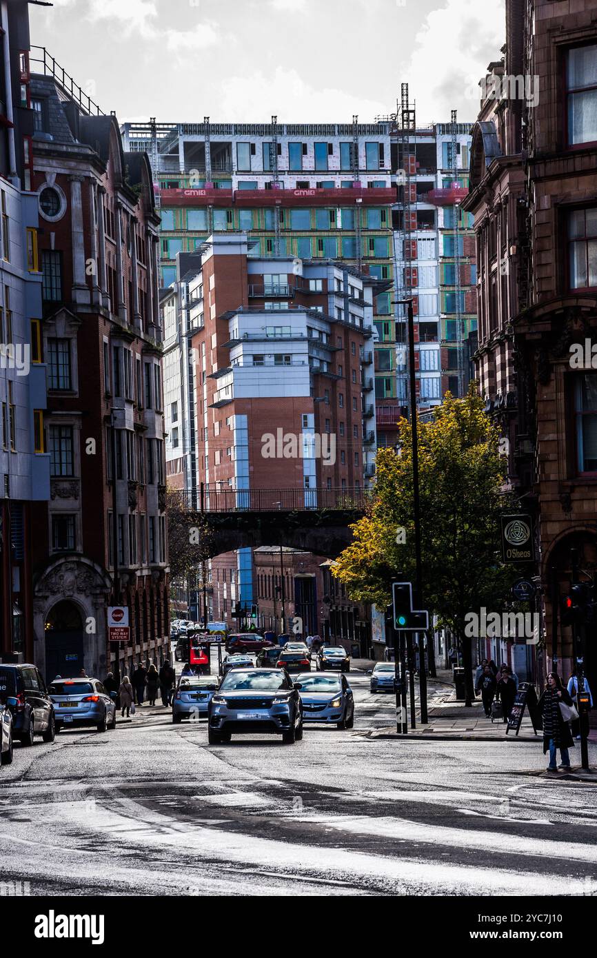 Street scene in Manchester Picadilly Stock Photo - Alamy
