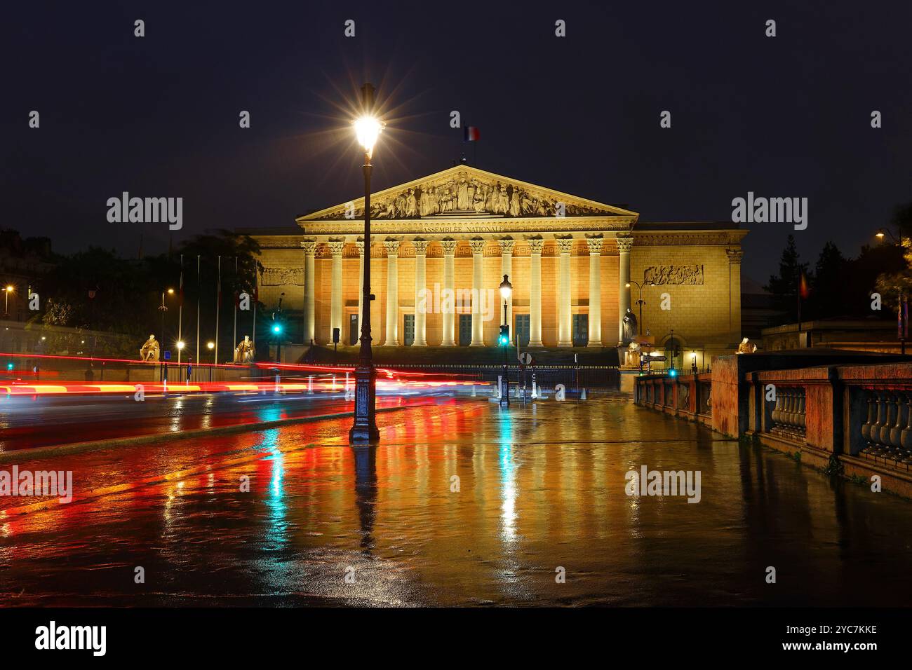 The French national Assembly-Bourbon palace the lower house of the ...