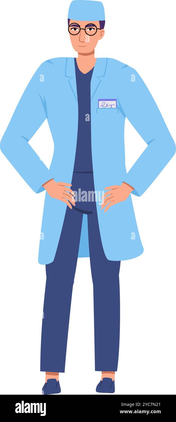 Medical college male students. Education concept Stock Vector Image ...