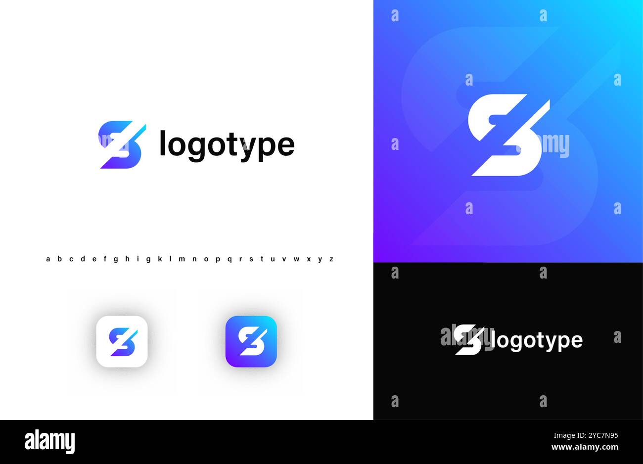 Letter s logo gaming hi-res stock photography and images - Alamy