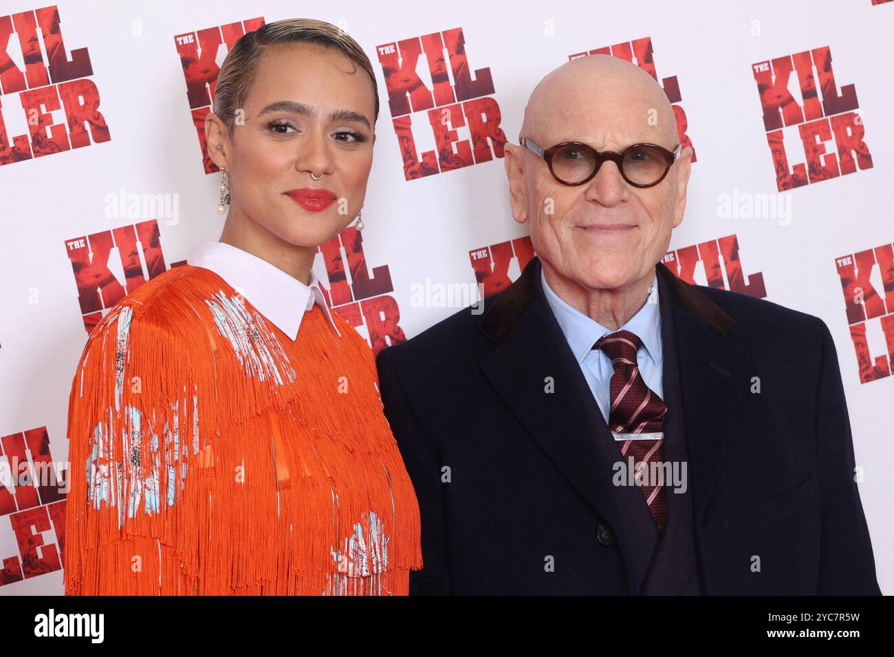 Paris, France on October 21, 2024.Nathalie Emmanuel and Tcheky Karyo ...