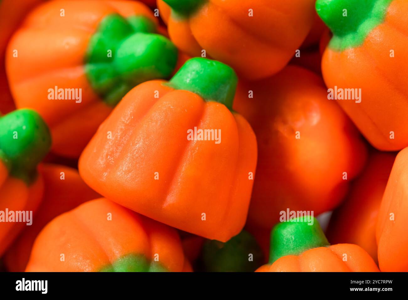Sweet Fall Pumpkin Candy Corn in a Bowl for Halloween Stock Photo - Alamy