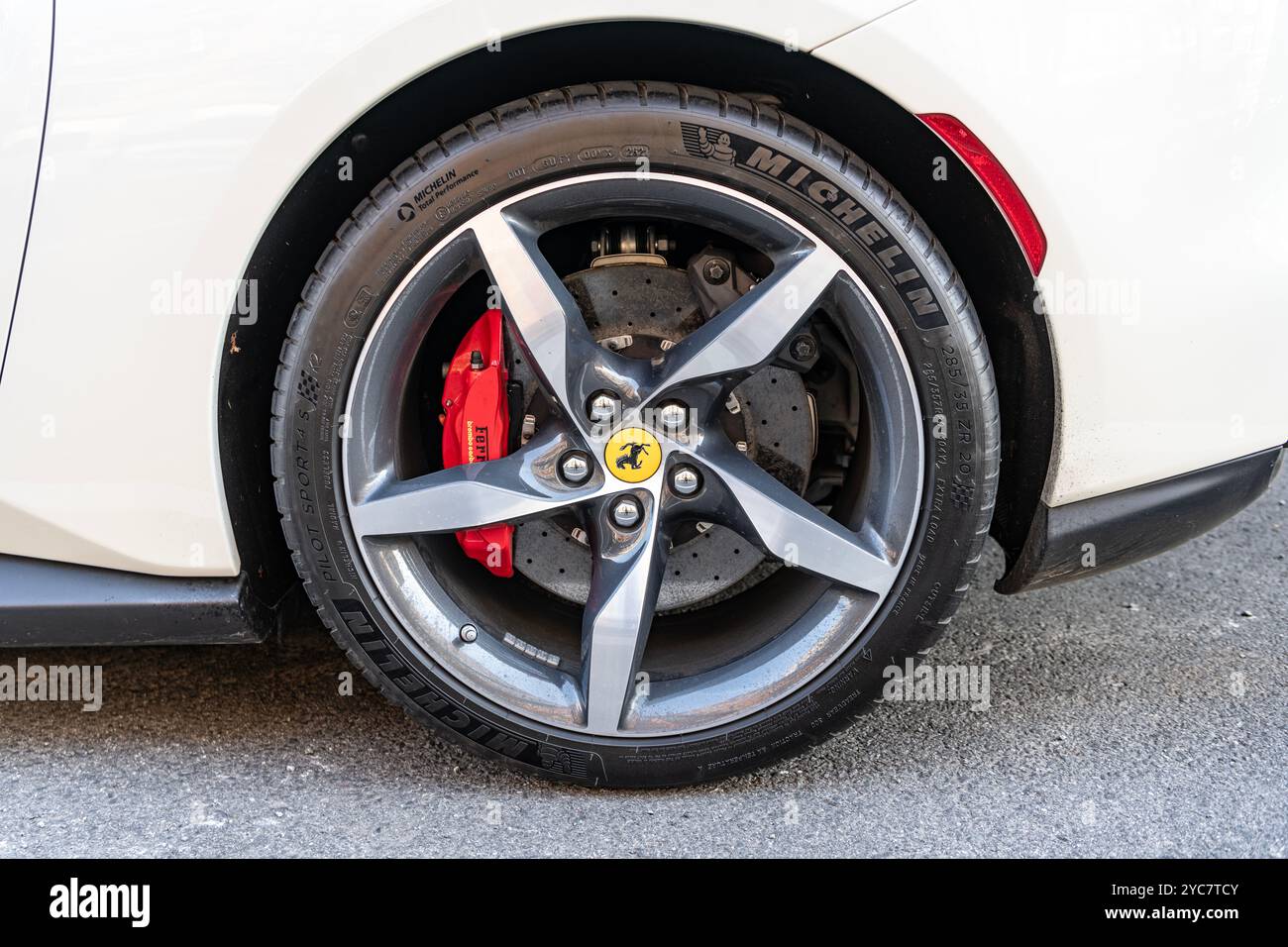 New York City, USA - March 15, 2024: 2023 Ferrari Portofino M ...