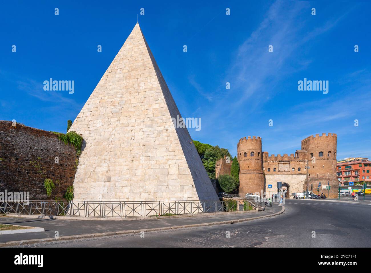 Pyramid of Gaius Cestius, Piramide di Caio Cestio, Roma, Lazio, Italy ...