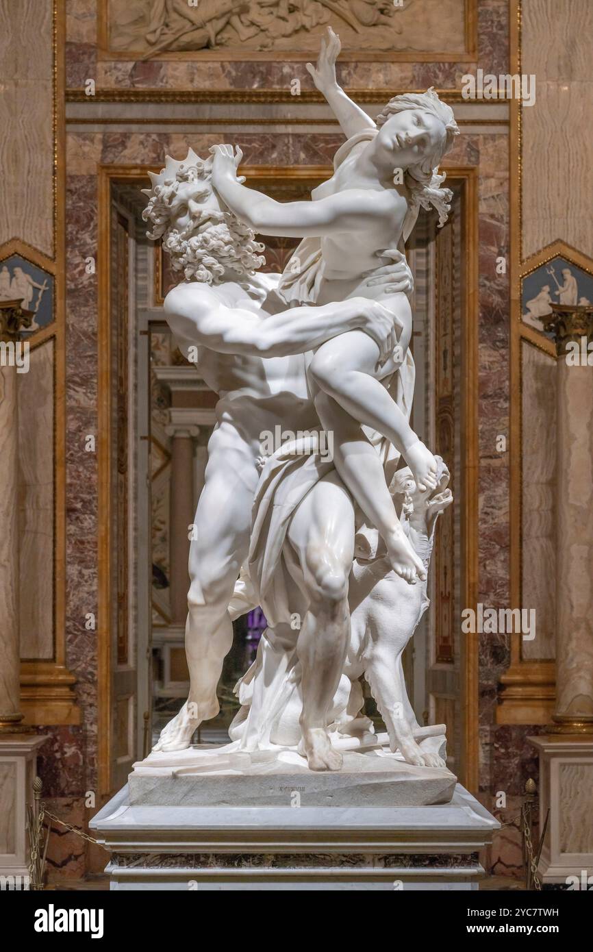 Gian Lorenzo Bernini, Rape of Proserpina, 1621-1622, Villa Borghese museum, Roma, Lazio, Italy ...
