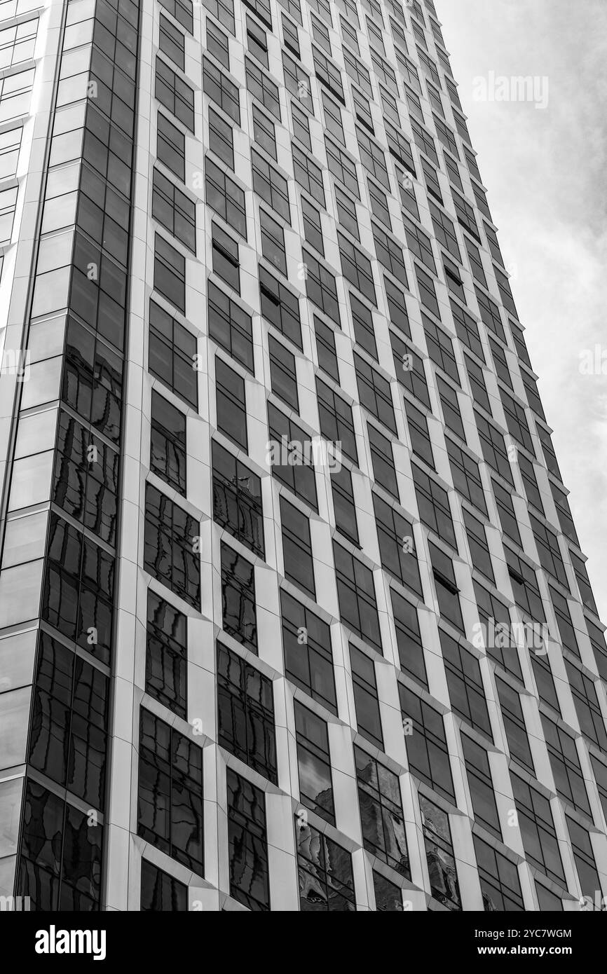 skyscraper building architecture. skyscraper with glassy facade. modern ...