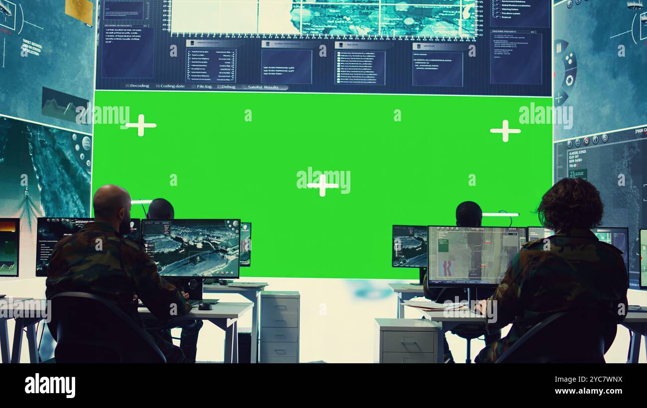 Woman looks camera greenscreen hi-res stock photography and images - Alamy