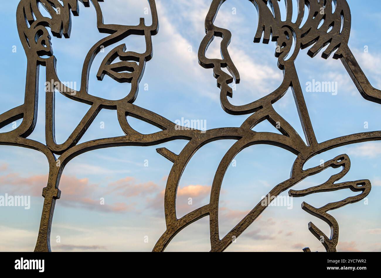 OSLO, NORWAY - JULY 11, 2014: Wrought iron art in the Vigeland ...