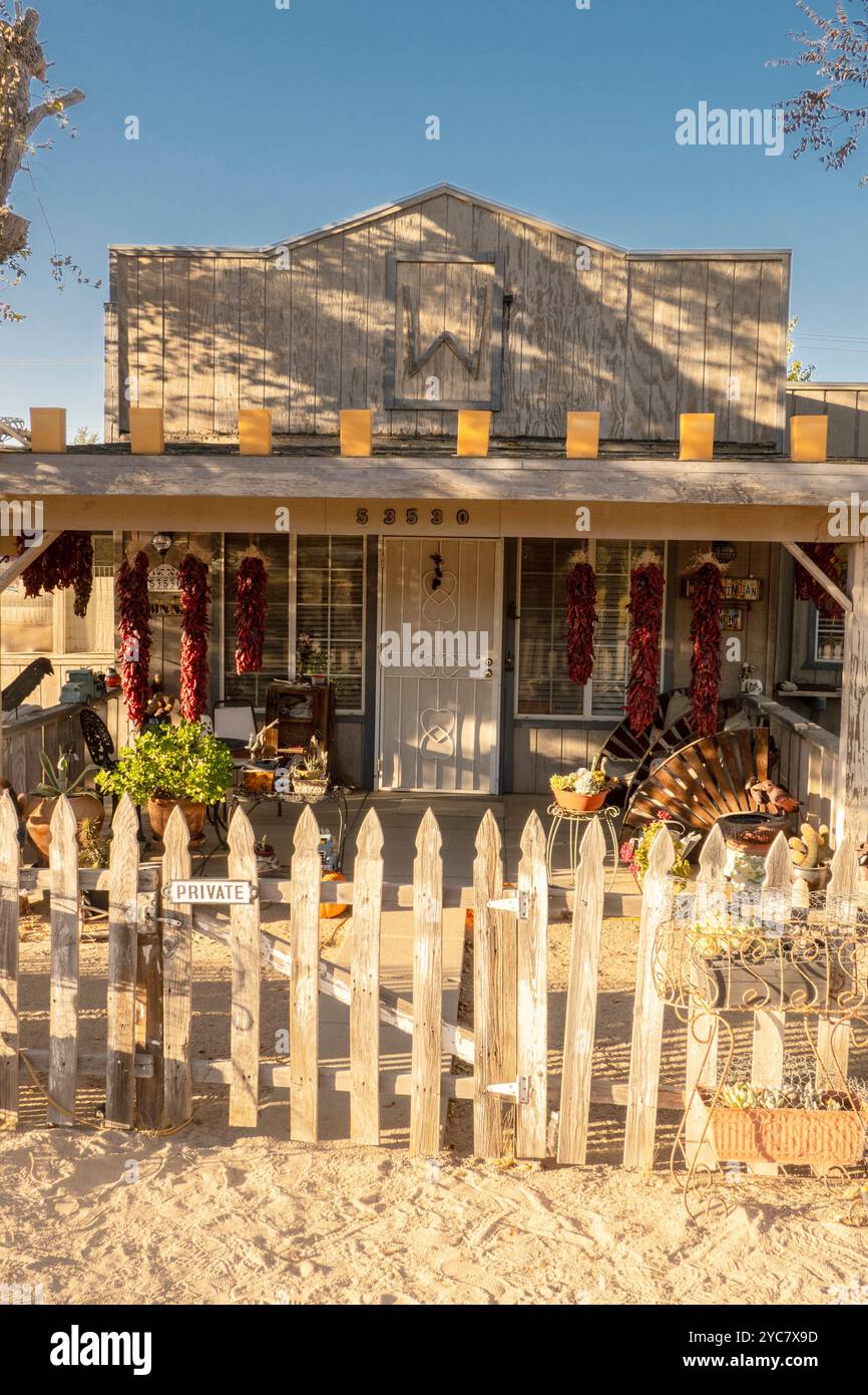 Private residence on Mane (sic) St in Pioneertown, California ...