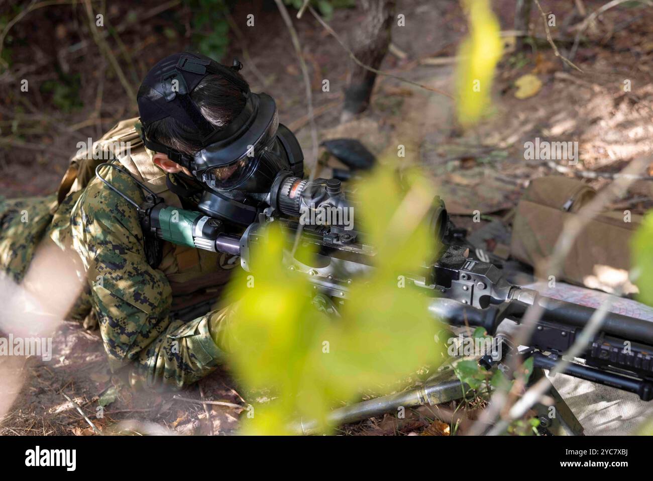 U.S. Marine Corps Lance Cpl. Zachary Adams, a ground electronics ...