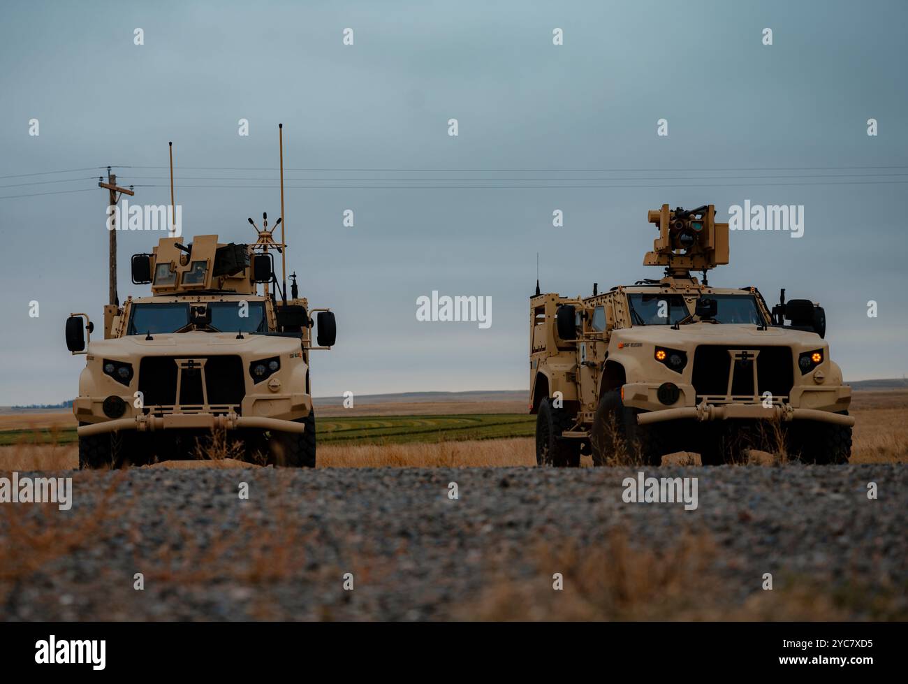 Two Joint Light Tactical Vehicles are used for a 90th Missile Security ...