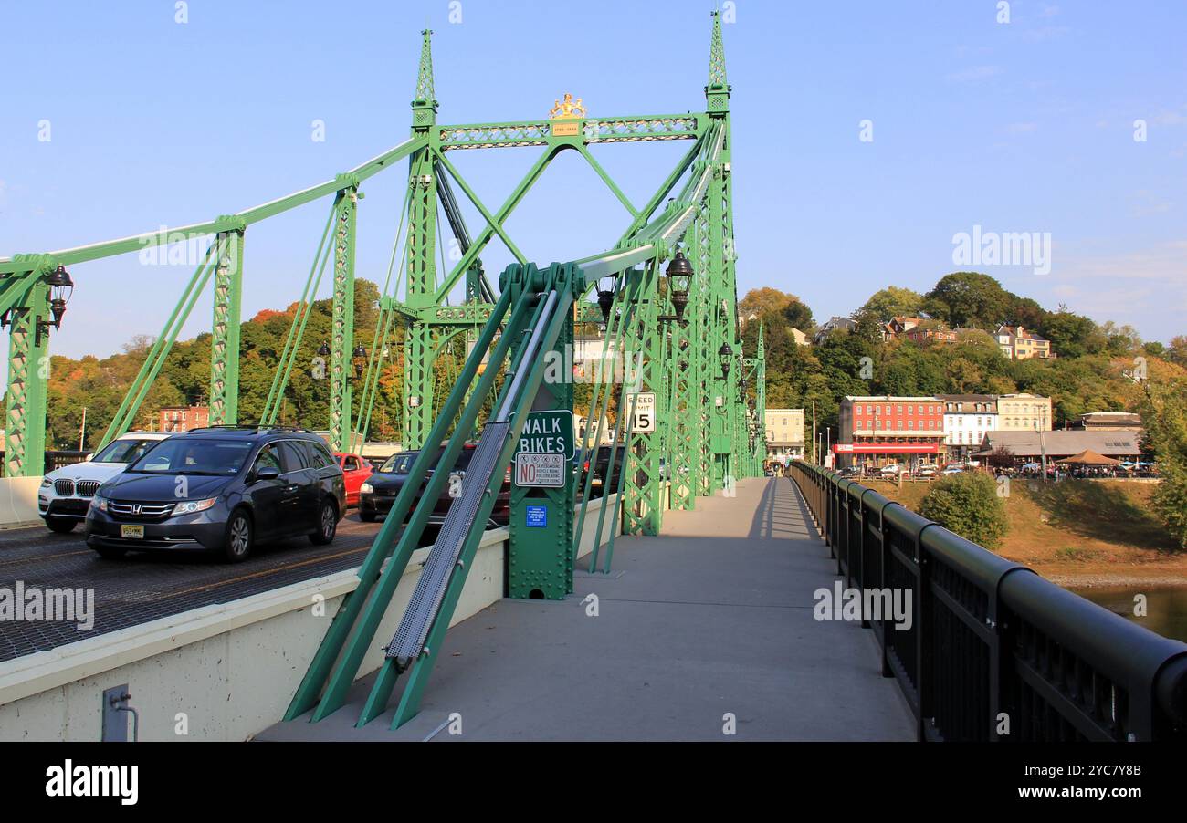 Pedestrian path and roadway of the Northampton Street Bridge, aka the ...
