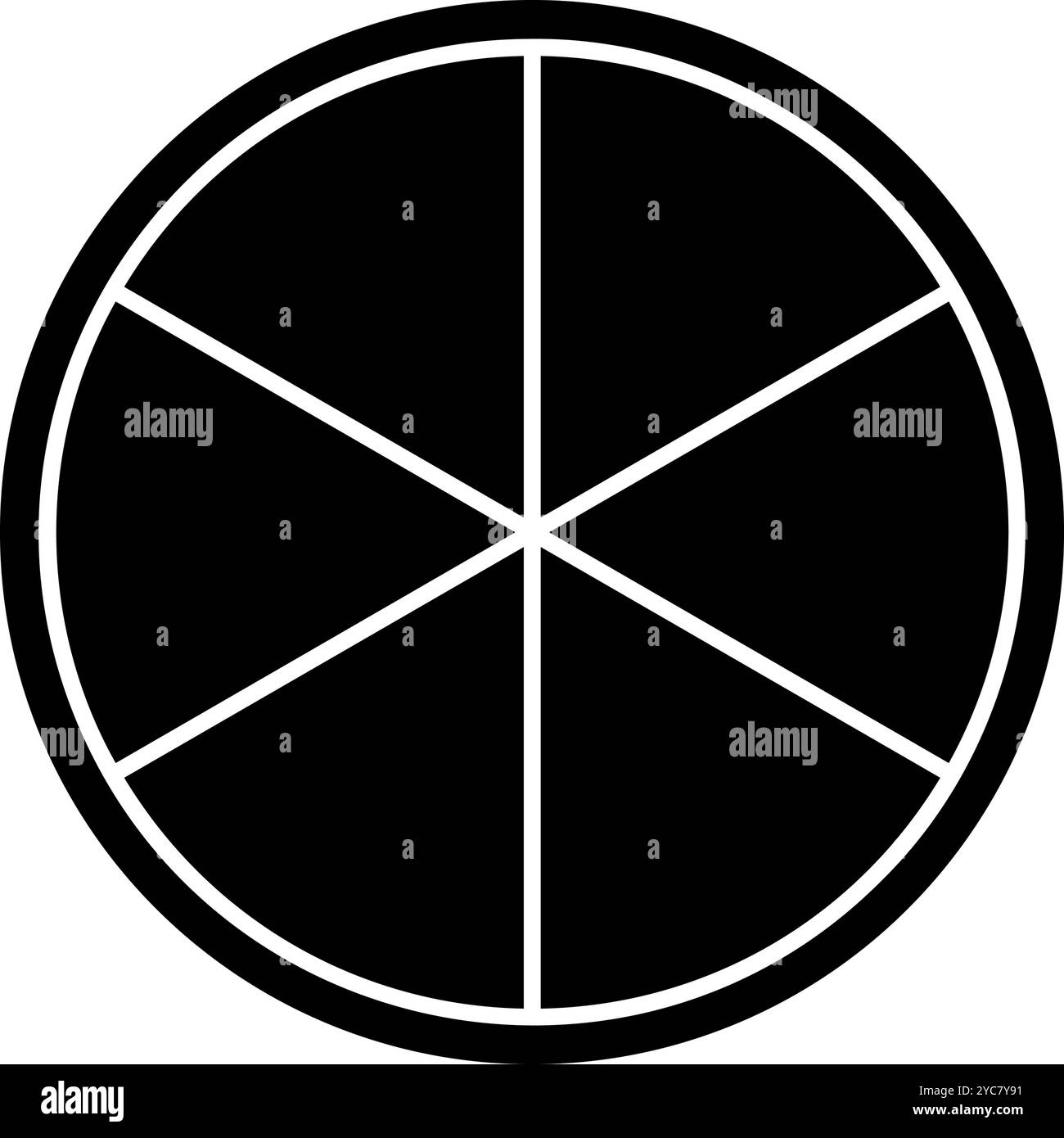 Six equal parts hi-res stock photography and images - Alamy