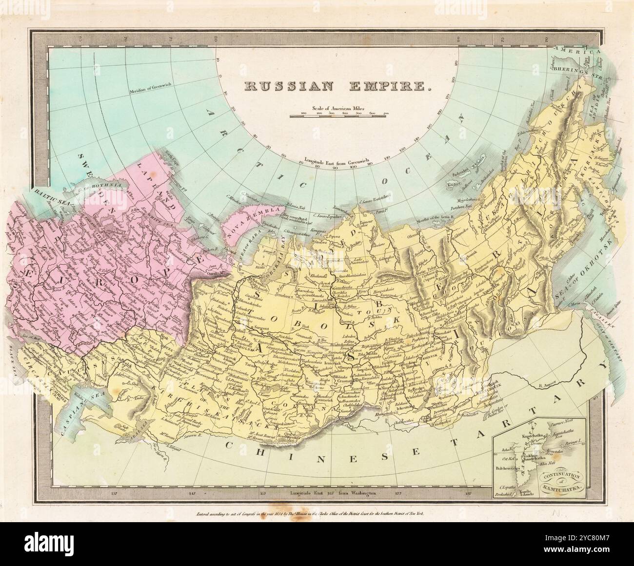 Map russia russian 1800s hi-res stock photography and images - Alamy