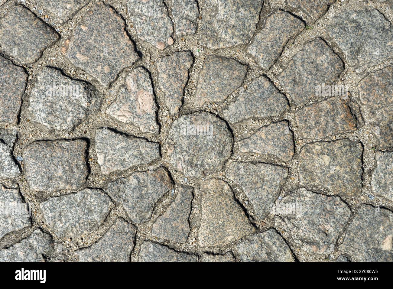 Circle Rough Portuguese Pavement Grey Stone Sidewalk Texture Stock ...