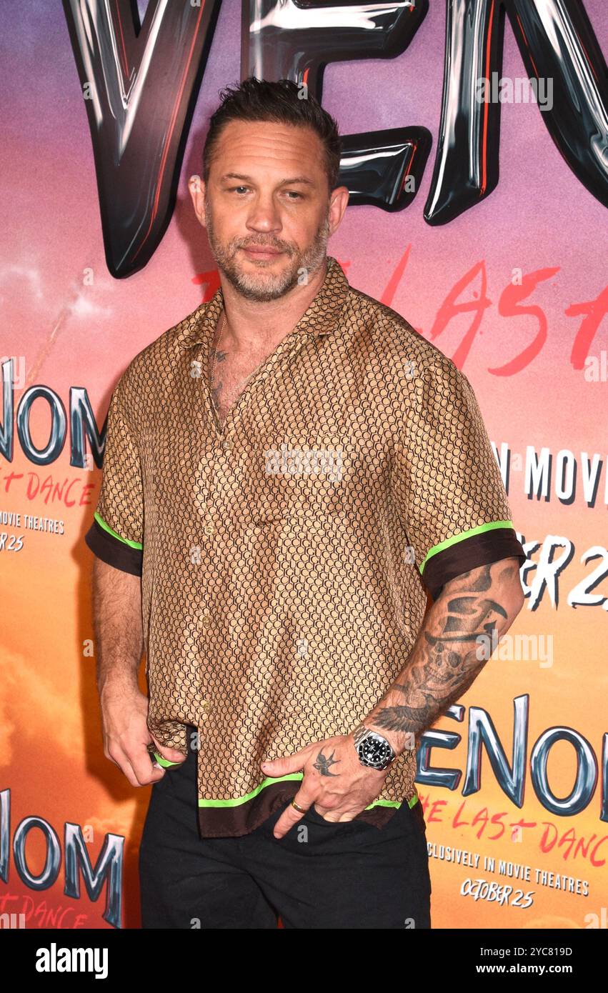 New York, NY, USA. 21st Oct, 2024. Tom Hardy at the NY premiere of ...